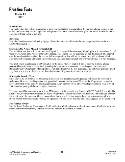 Practice Tests - Enrichment Plus