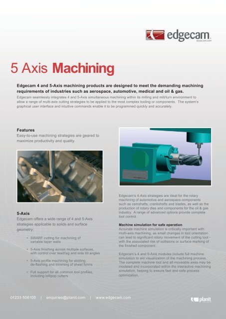 5 Axis Machining