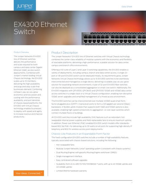 EX4300 Ethernet Switch