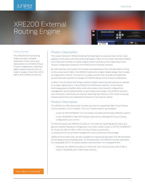 XRE200 External Routing Engine