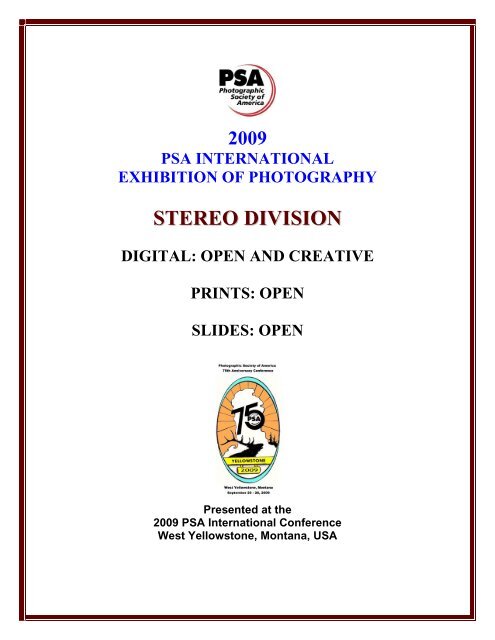 STEREO DIVISION - PSA Exhibition