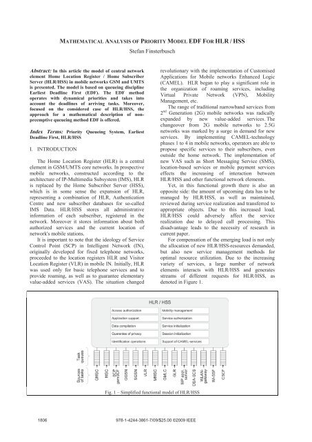 MATHEMATICAL ANALYSIS PRIORITY MODEL EDF FOR HLR / HSS