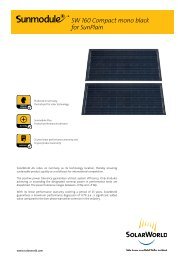 SW 245/250/255/260 mono black - SolarWorld AG