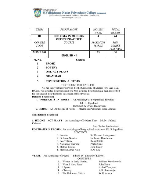 III Term & Model Questions - vsvn polytechnic virudhunagar