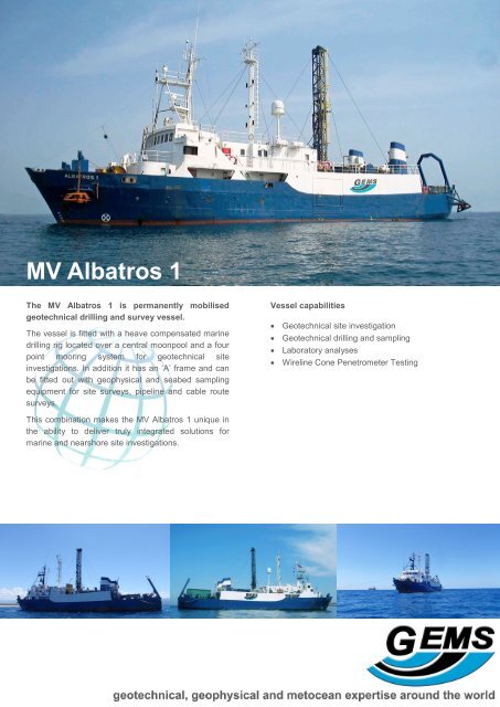 MV Albatros 1 - GEMS Group