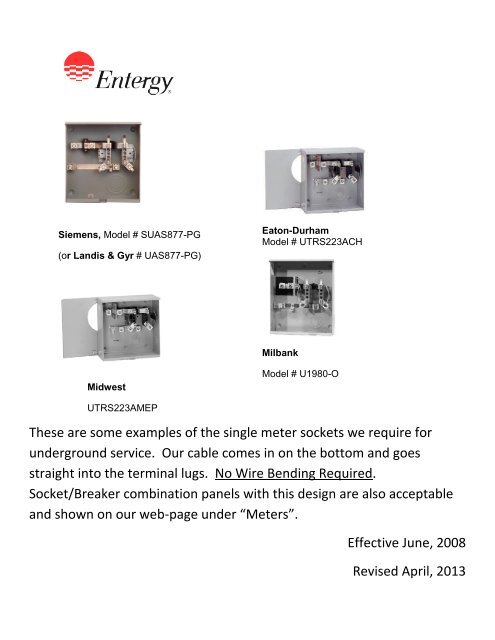 Underground Self Contained - Entergy New Orleans, Inc.