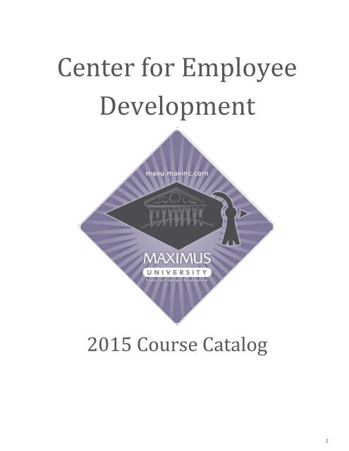 MAXIMUS Center for Employee Development