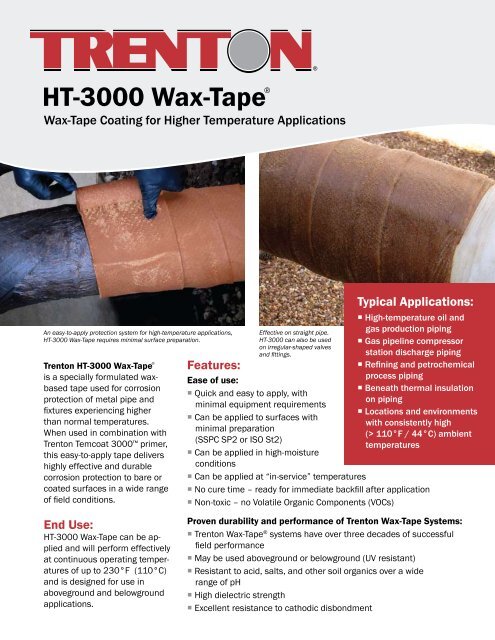 HT-3000 Wax-TapeÂ® - E-MAC Corrosion Inc.