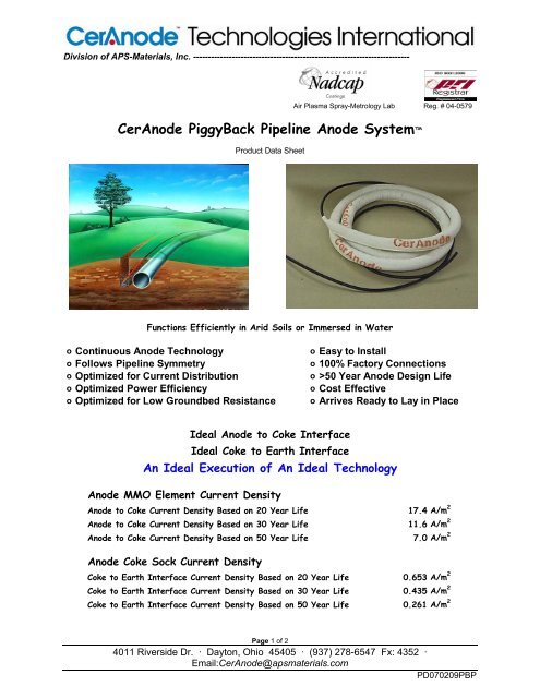 CerAnode Piggy-Back Pipeline System - E-MAC Corrosion Inc.
