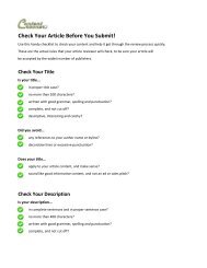 Checklist For Writing An Article