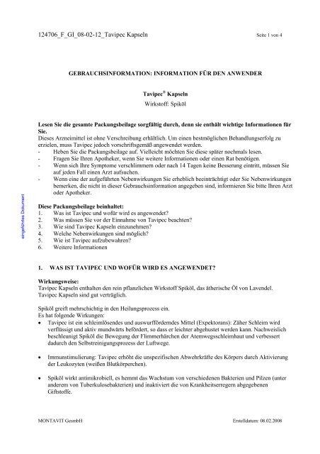 Tavipec Kapseln GI.pdf - Montavit