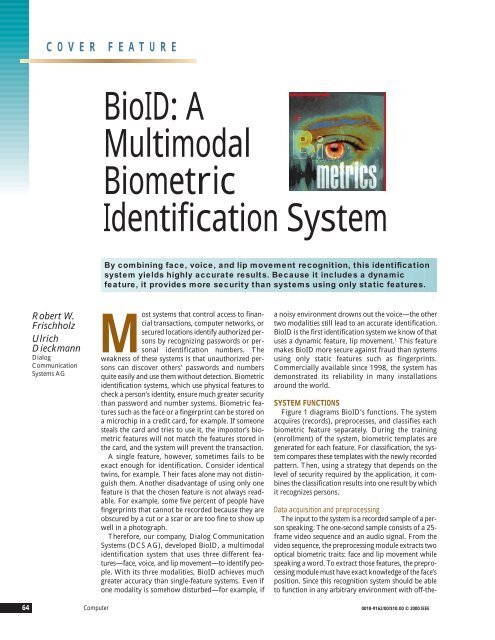 BioID: A Multimodal Biometric Identification System