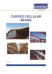 Cellular Beam Section Property Tables - Macsteel