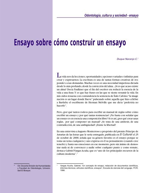 Como realizar un ensayo...1