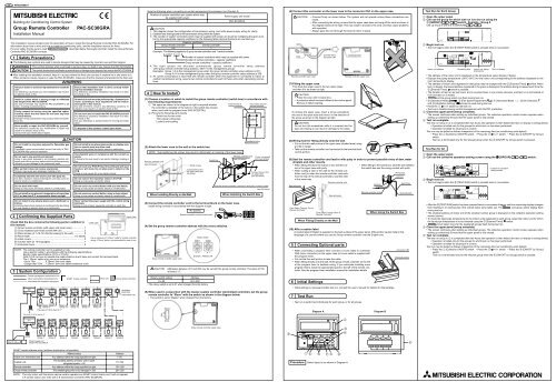 Group Remote Controller PAC-SC30GRA - Mitsubishi Electric ...