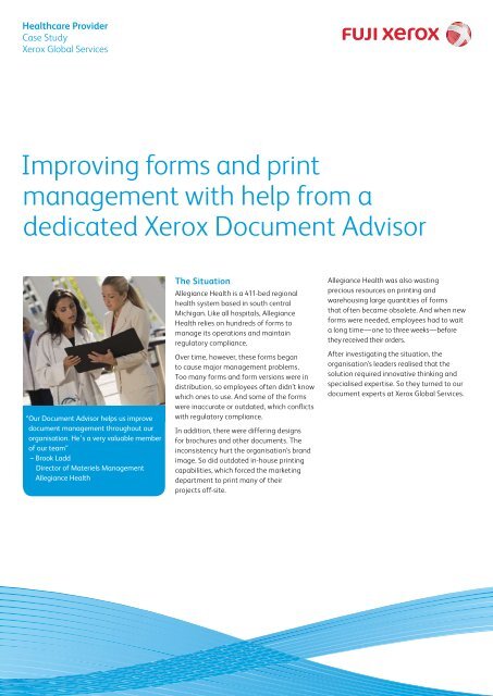 Brochure - Fuji Xerox