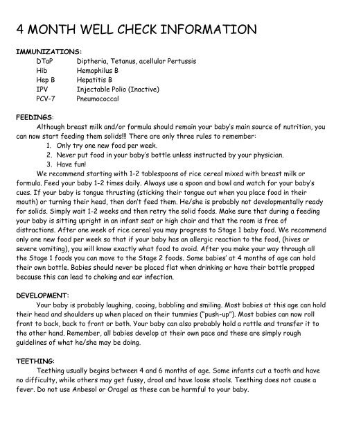 4 MONTH WELL CHECK INFORMATION.pdf