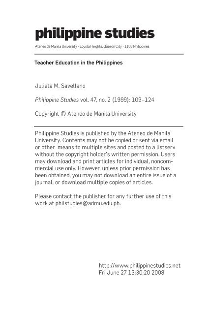 Teacher Education In The Philippines Philippine Studies teacher-education-in-the-philippines-philippine-studies