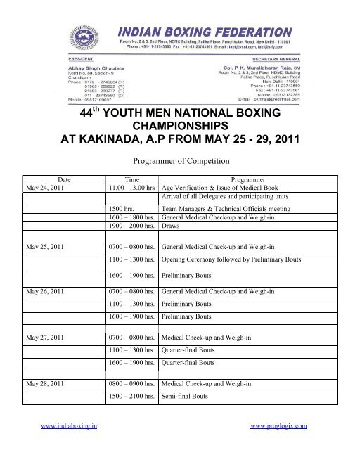 Prospectus - Indian Boxing Federation
