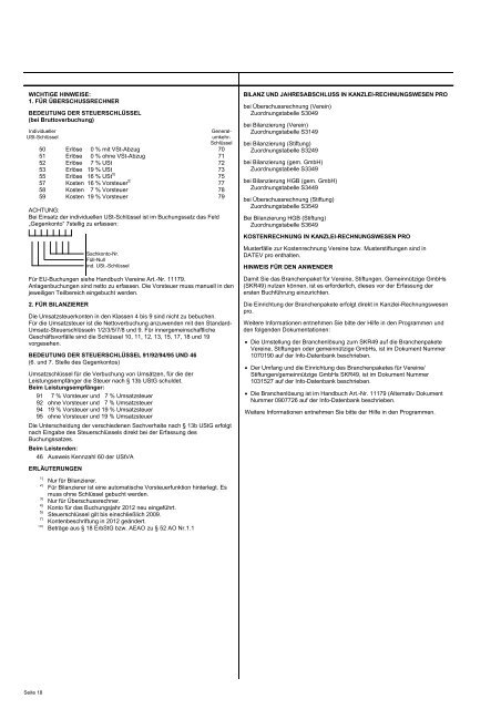 WICHTIGE HINWEISE: 1. FÜ