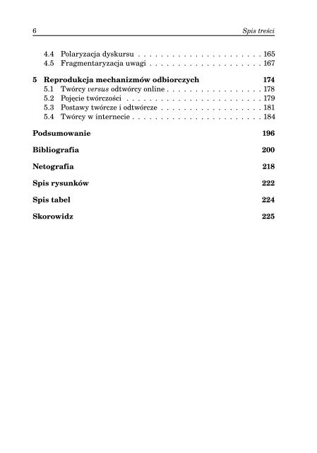6 Spis