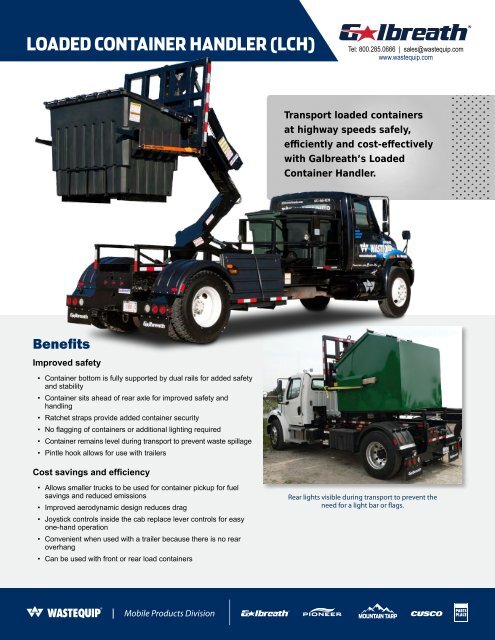 LOADED CONTAINER HANDLER (LCH) - Wastequip