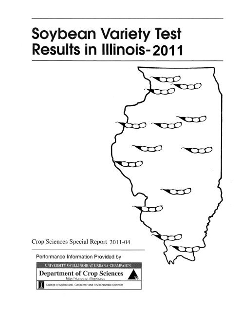 2011 Soybean Variety Test Results In Illinois Variety Testing