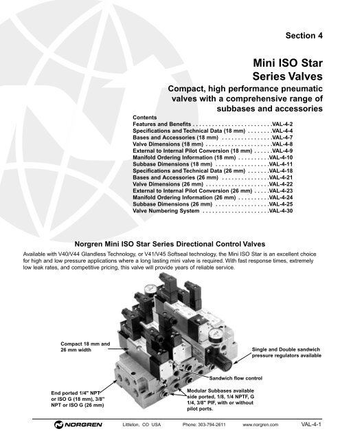 Mini ISO Star Series Valves