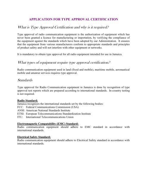 What is Type Approval Certification and why is it required ... - SMA