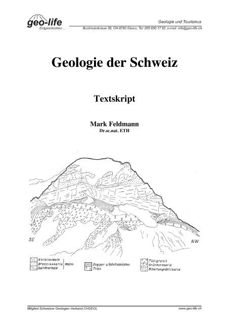 Textskript Geologie der Schweiz - geo-life