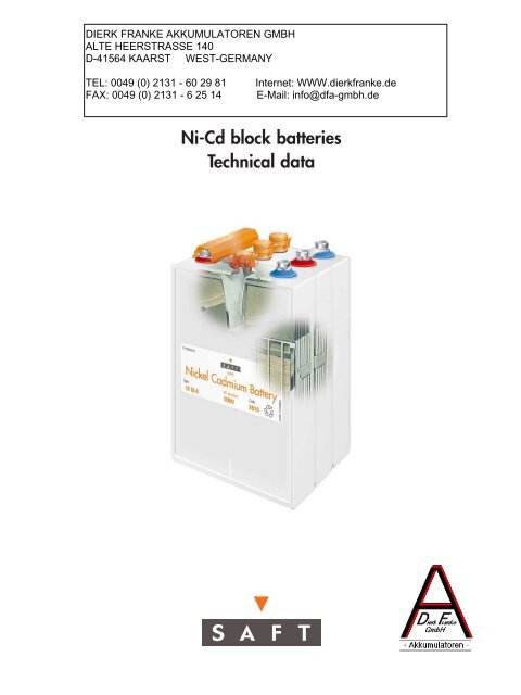 Battery racks - DFA GmbH