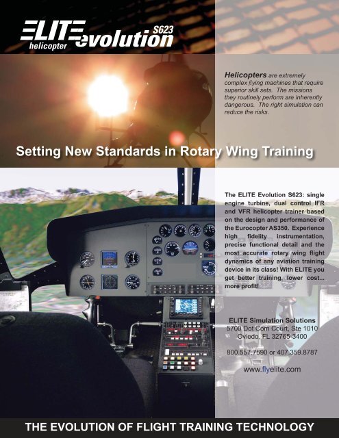 brochure021109 Rev2.indd - ELITE Simulation Solutions