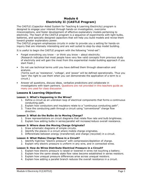 i. Module 6 Electricity II Teachers Guide - Workforce 3 One