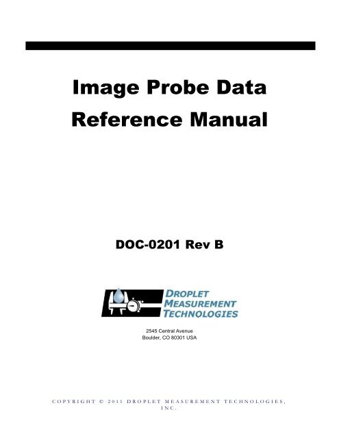 Image Probe Data Reference Manual - Droplet Measurement ...