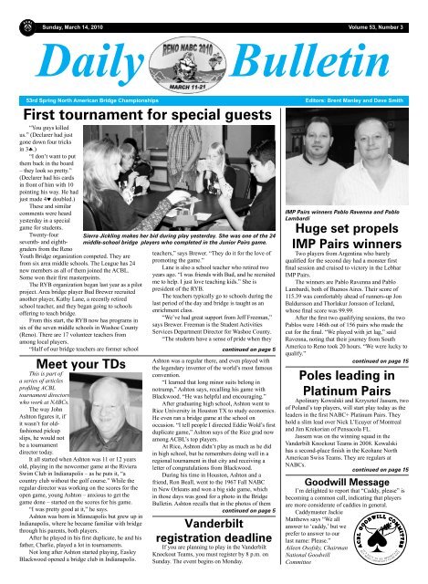 3 - American Contract Bridge League