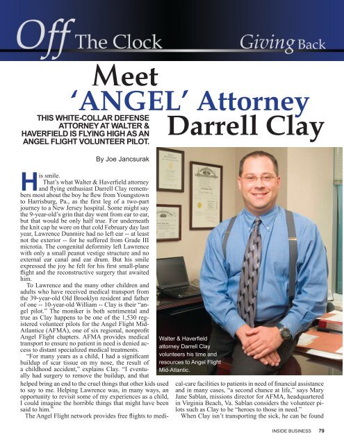 Meet Angel Attorney Darrell Clay - Inside Business - Walter ...
