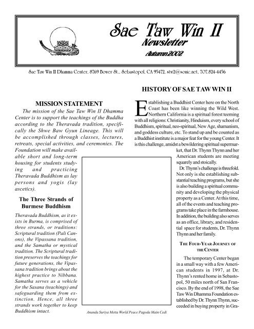 Sae Taw Win II Dhamma Center