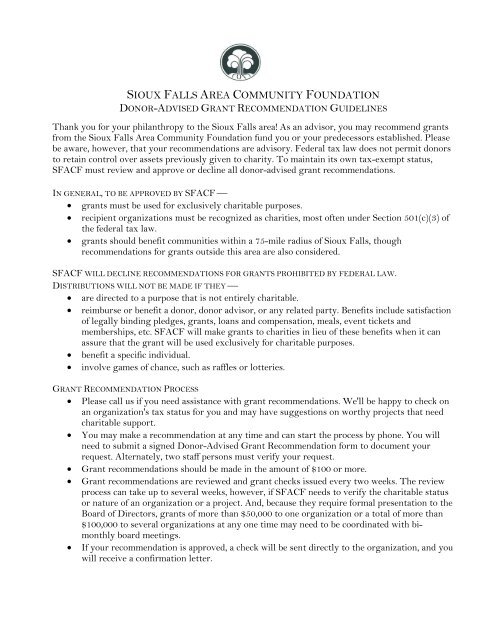 Sioux Falls Area Community Foundation