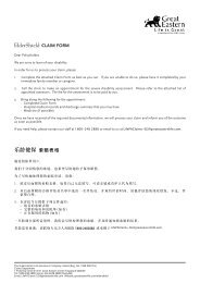 DEATH CLAIM FORM - Great Eastern Life