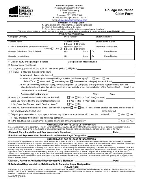 Claim Form