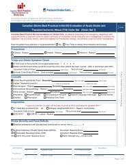 post-stroke checklist - Canadian Best Practice Recommendations for ...