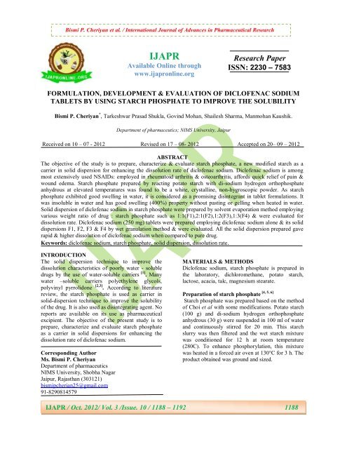 formulation and characterizatin of transdermal patches by using ...