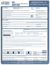 Sundry Package Order Form - Ohio Inmate Package
