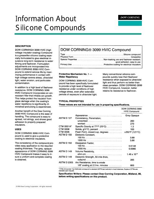 Dow Corning 3099 HVIC - CCS Network