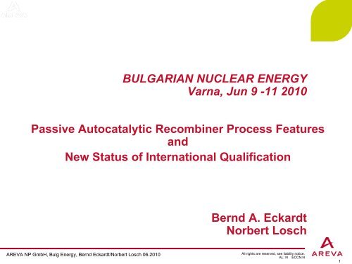 Passive Autocatalytic Recombiner