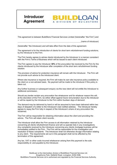Introducers Agreement Template
