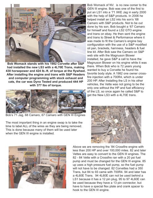 BOB WOMACK '82 Corvette with an LS3 - Street & Performance