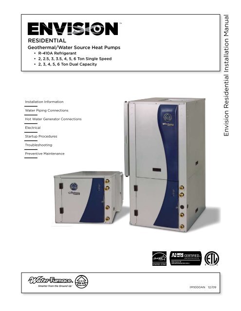 Installation Manual - WaterFurnace