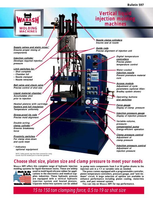 Vertical liquid injection molding machines - Wabash MPI