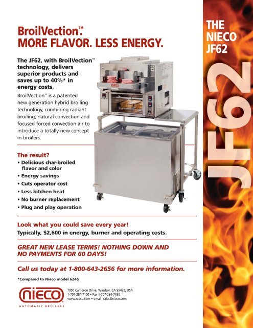 THE NIECO JF62 BroilVectionâ ¢. MORE FLAVOR ... - FFSNorge